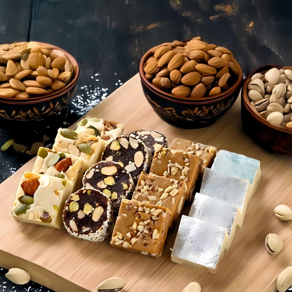 Sugarfree Sweets Combo | Kaju Katli (2️⃣4️⃣ Pcs Box) + Assorted (1️⃣5️⃣ Pcs Box) – Magicleaf